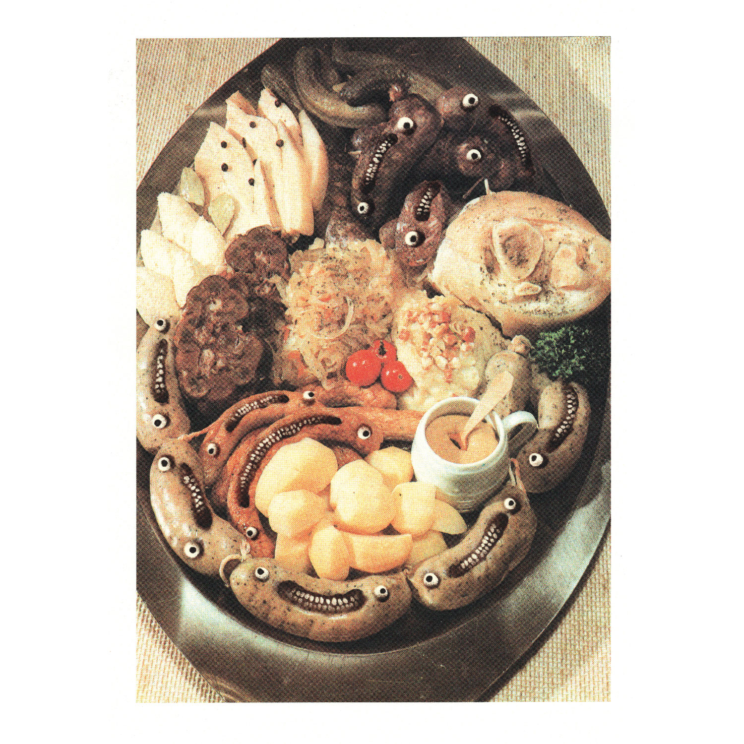 Du bist was du isst - Wurstplatte, Plakat A3 | SF2032